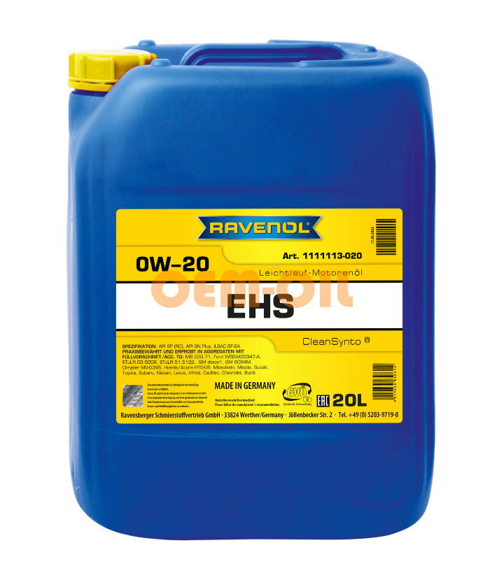 моторные масла Моторное масло RAVENOL EHS SAE 0W-20 | Купить Ravenol | Равенол 0w20 | ehs 0-20 ...
